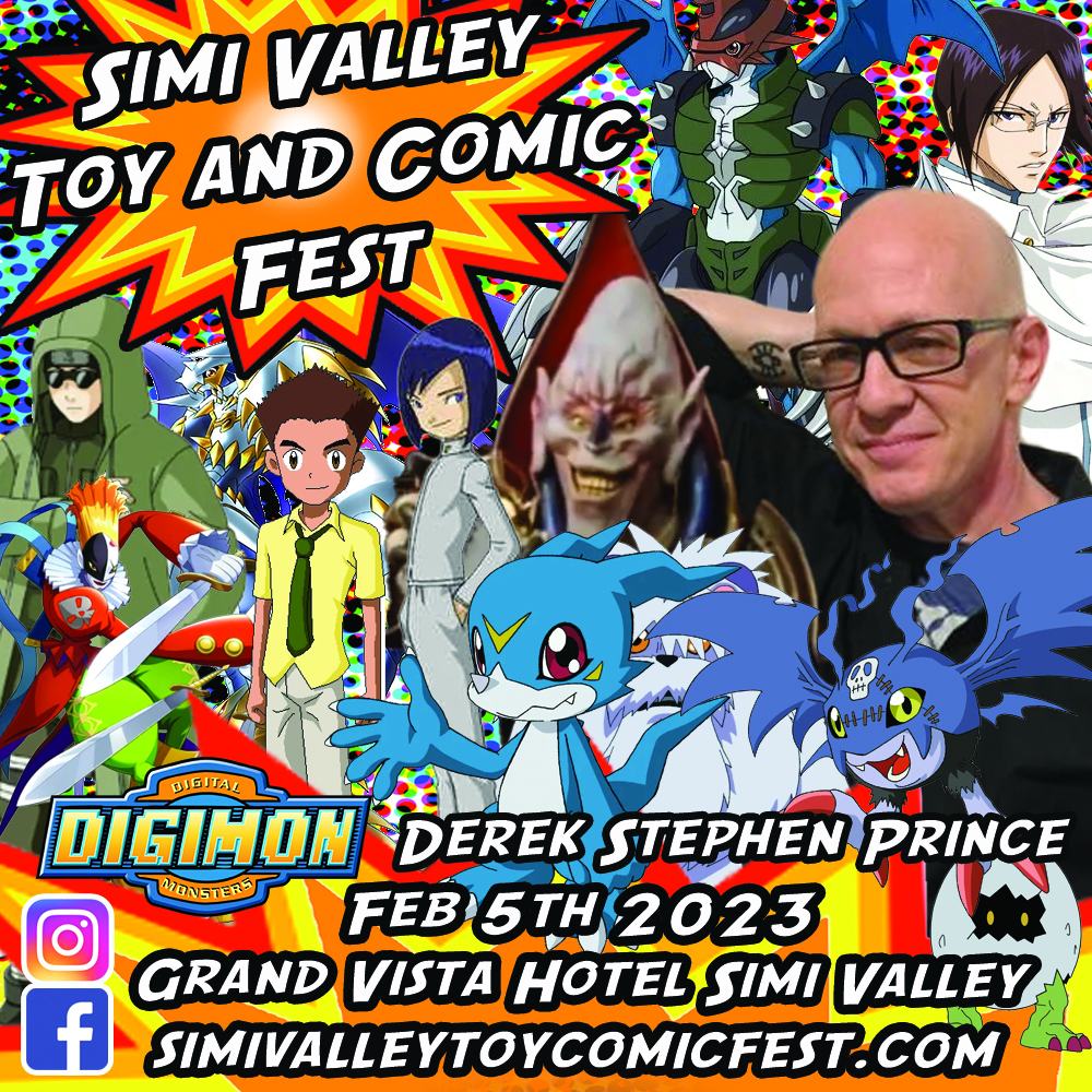 Guest Announcement Derek Stephen Prince – Simi Valley Toy And Comic Fest